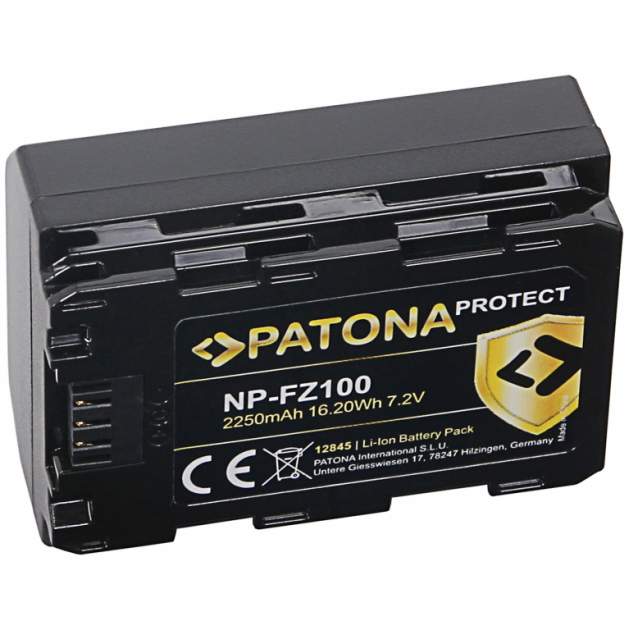 Patona PROTECT zamiennik do Sony NP-FZ100 A7 III A7M3 Alpha 7 III A7 R III A7RM3 Alpha 7 R III ...