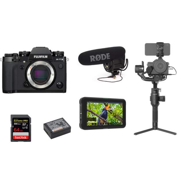 FUJIFILM FUJIFILM X-T3 + Ronin SC + Atomos Shinobi + akcesoria do ...