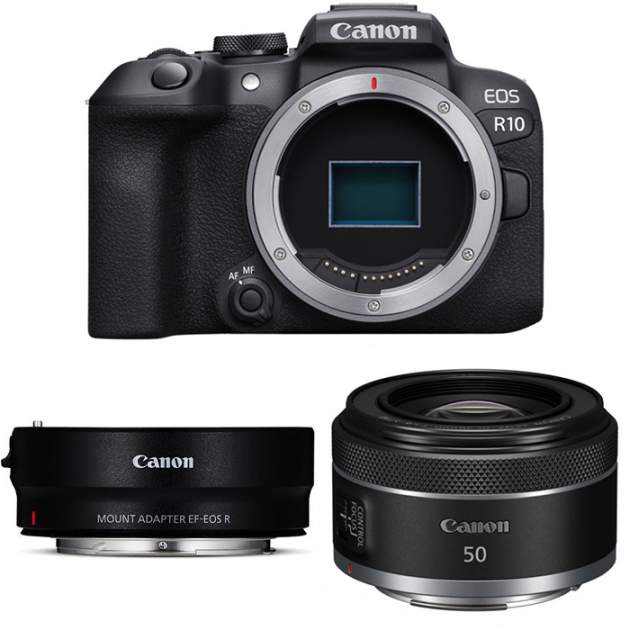 Canon EOS R10 + adapter EF-EOS R + RF 50 F 1.8 STM - Aparaty cyfrowe - Foto - Sklep internetowy ...