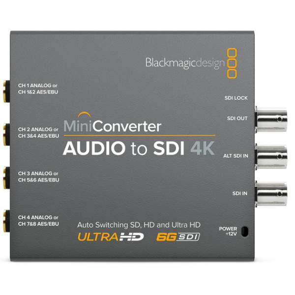 Blackmagic Mini Converter Audio to SDI 4K - Transmisja Video - Video ...